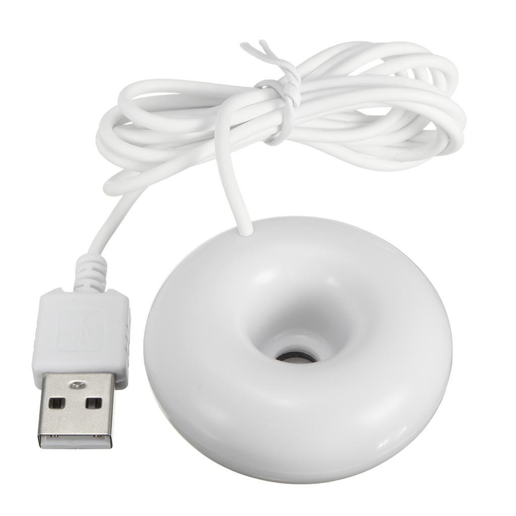 MINI USB DONUTS MIST MAKER AIR HUMIDIFIER PURIFIER FLOATS AROMA STEAM ...