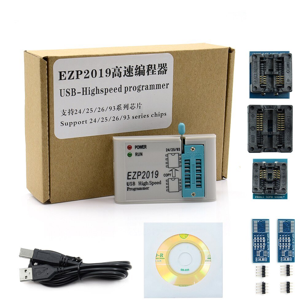EZP2019 PROGRAMMER HIGH-SPEED USB PROGRAMMER SUPPORT WIN7&8 24 25 93 ...