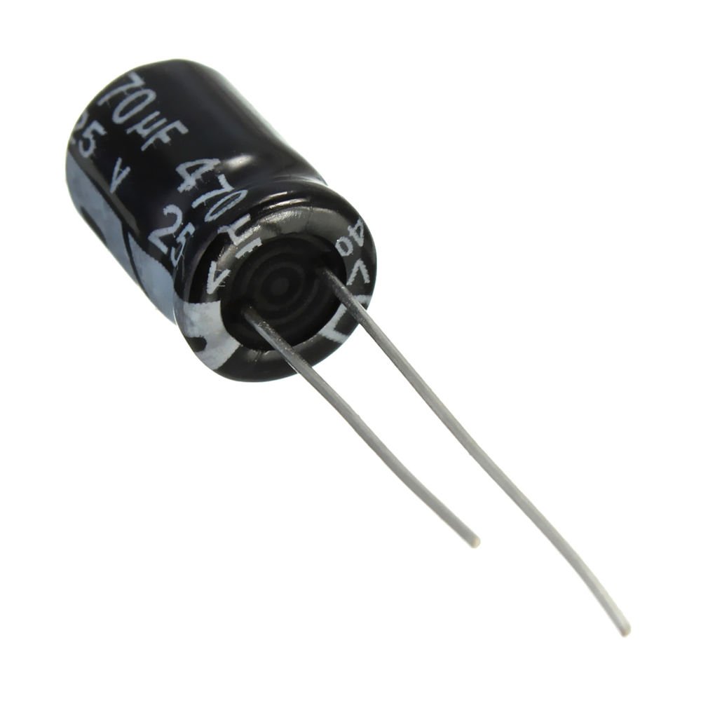 Pack of 10 - 470uF 25V Electrolytic Capacitors