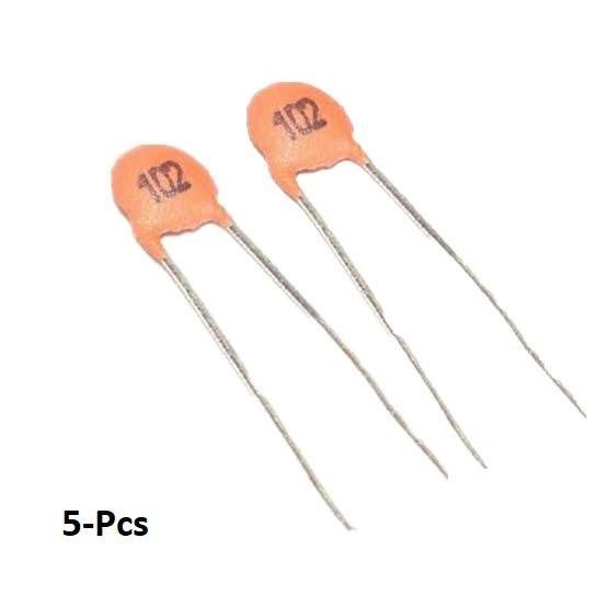 Pack of 5- 1nf capacitor 1000pF Capacitor