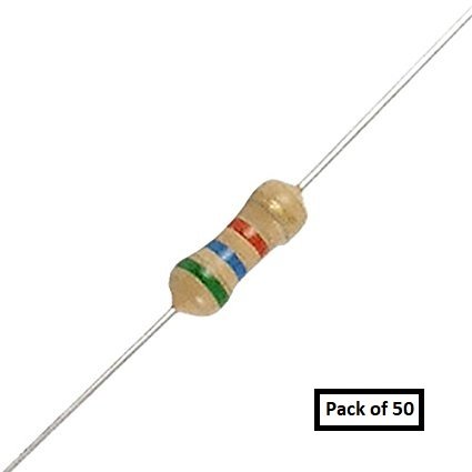 PACK OF 50- 1M MEGAOHM 1/4 WATT RESISTOR