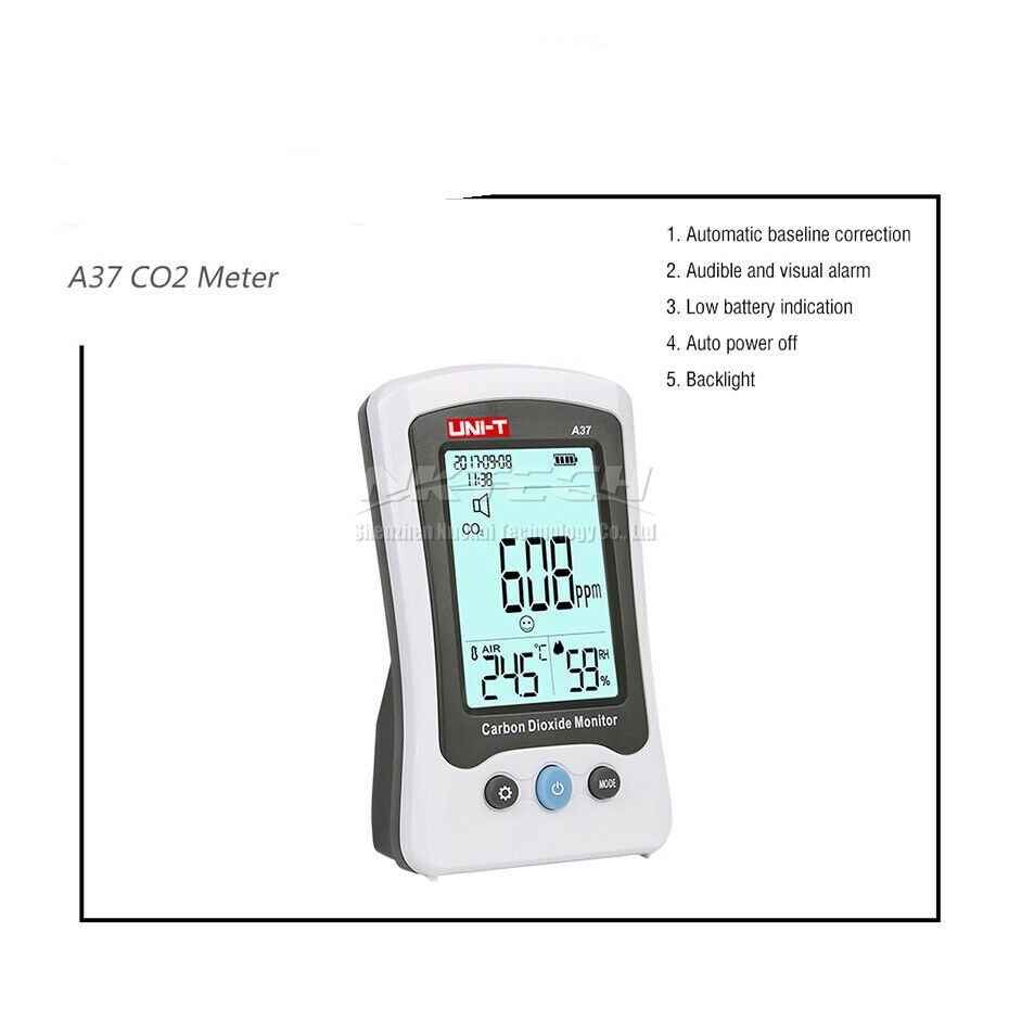 UNI T CO2 Carbon Dioxide Meter A37